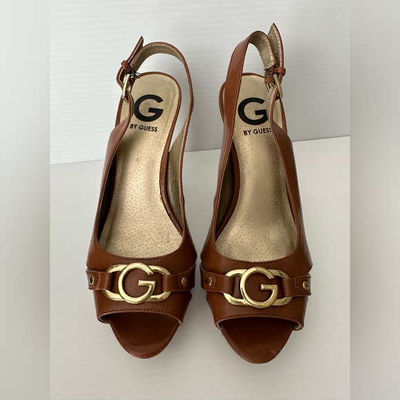 G by Guess | Shoes | G By Guess Platform High Heel Shoes Caramel Color ...